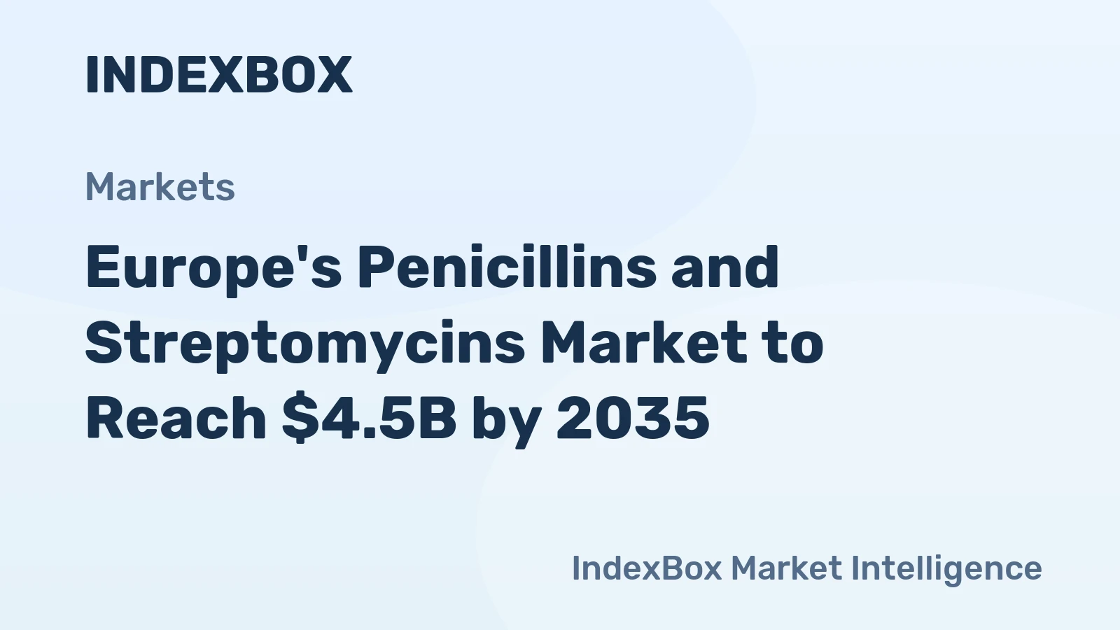 Europe's Penicillins and Streptomycins Market to Reach $4.5B by 2035