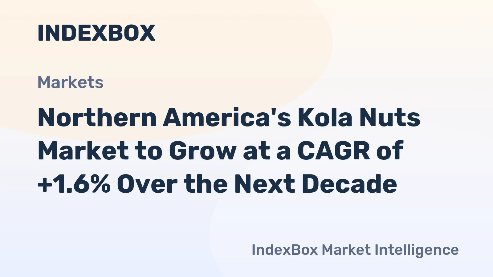 Northern America's Kola Nuts Market to Grow at a CAGR of +1.6% Over the Next Decade