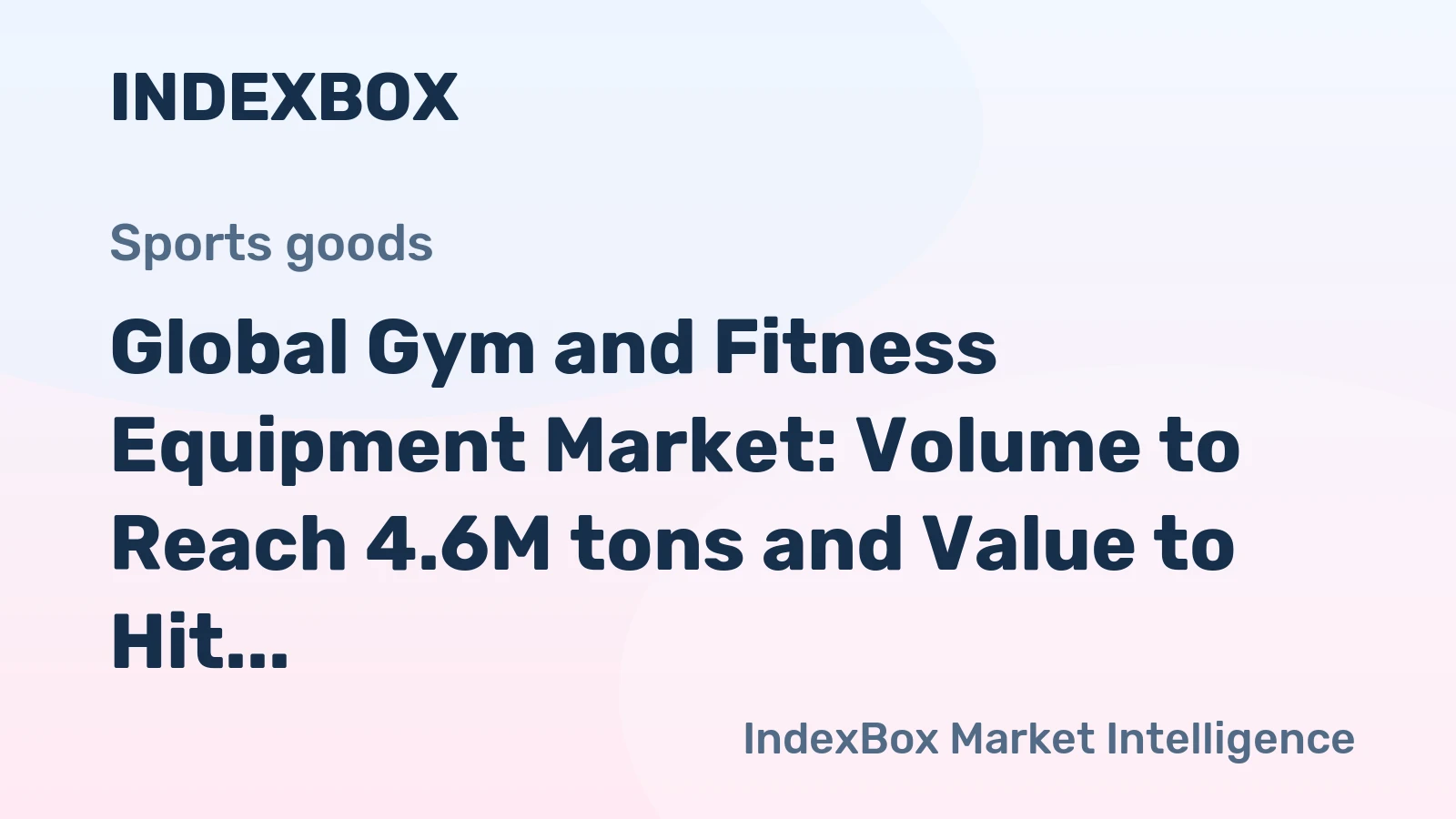 Global Gym and Fitness Equipment Market: Volume to Reach 4.6M tons and Value to Hit $26.9B by 2035