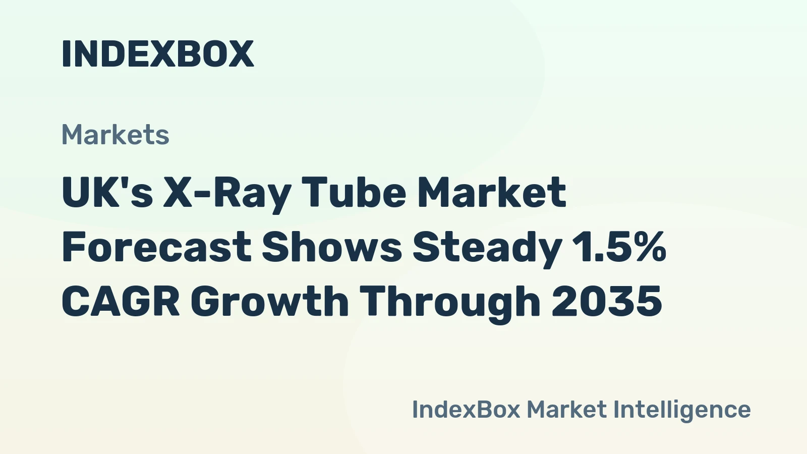 UK's X-Ray Tube Market Forecast Shows Steady 1.5% CAGR Growth Through 2035