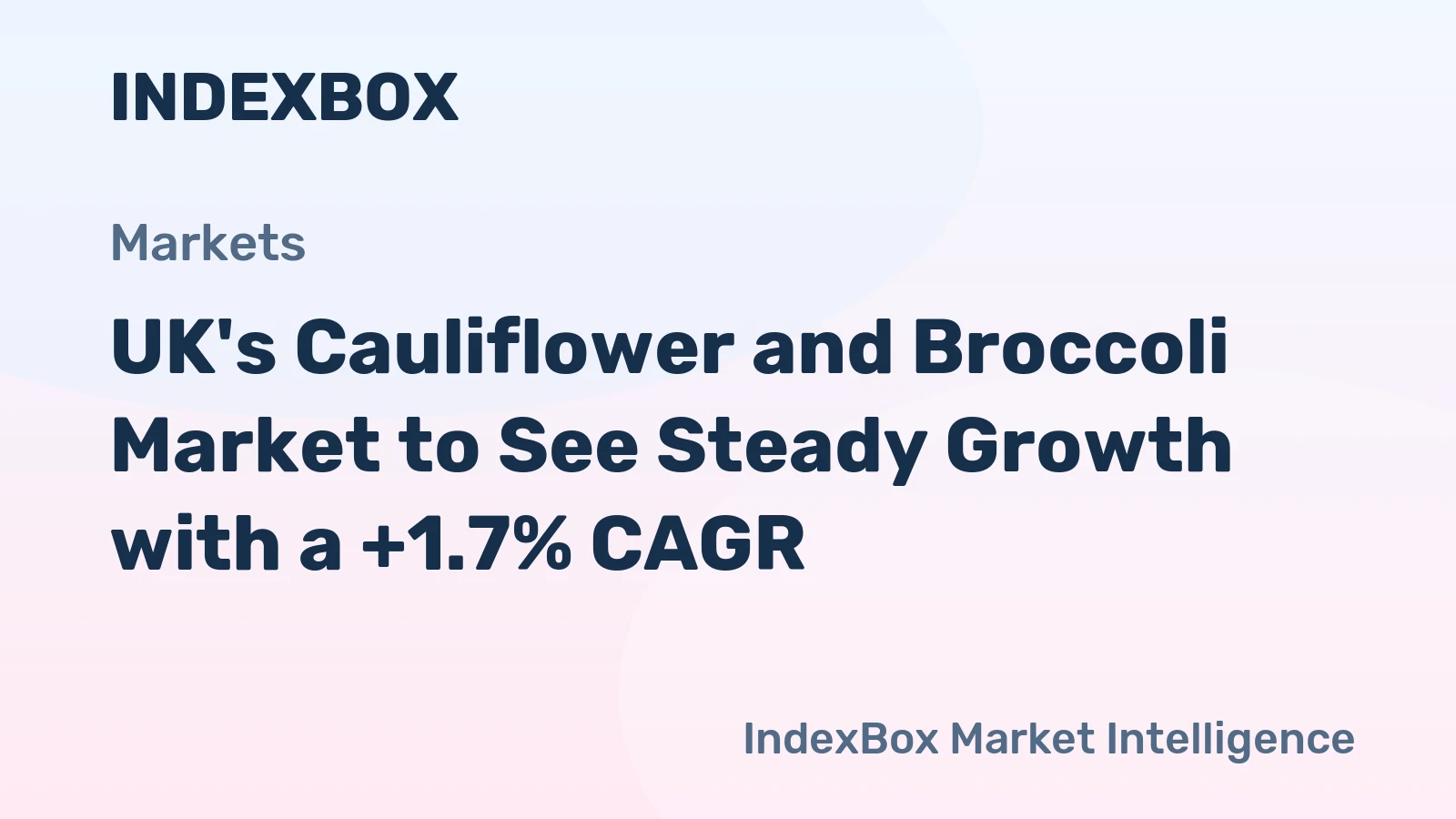 UK's Cauliflower and Broccoli Market to See Steady Growth with a +1.7% CAGR