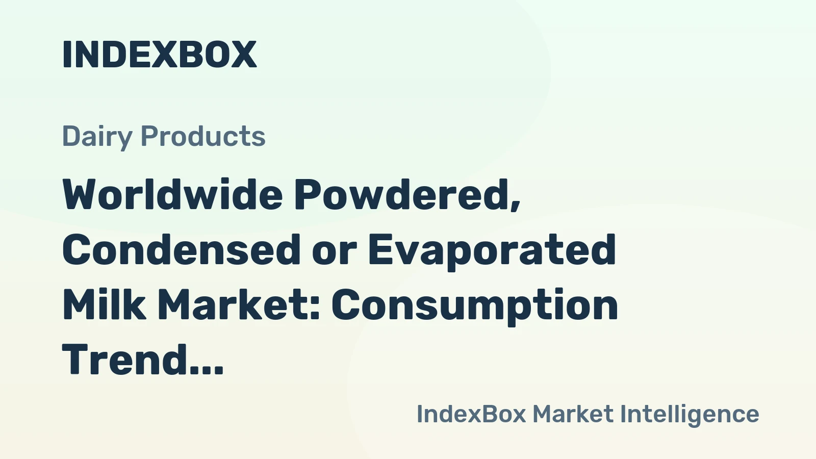 Worldwide Powdered, Condensed or Evaporated Milk Market: Consumption Trend to Increase with Market Volume Reaching 17M tons and Market Value Reaching $54.7B by 2035