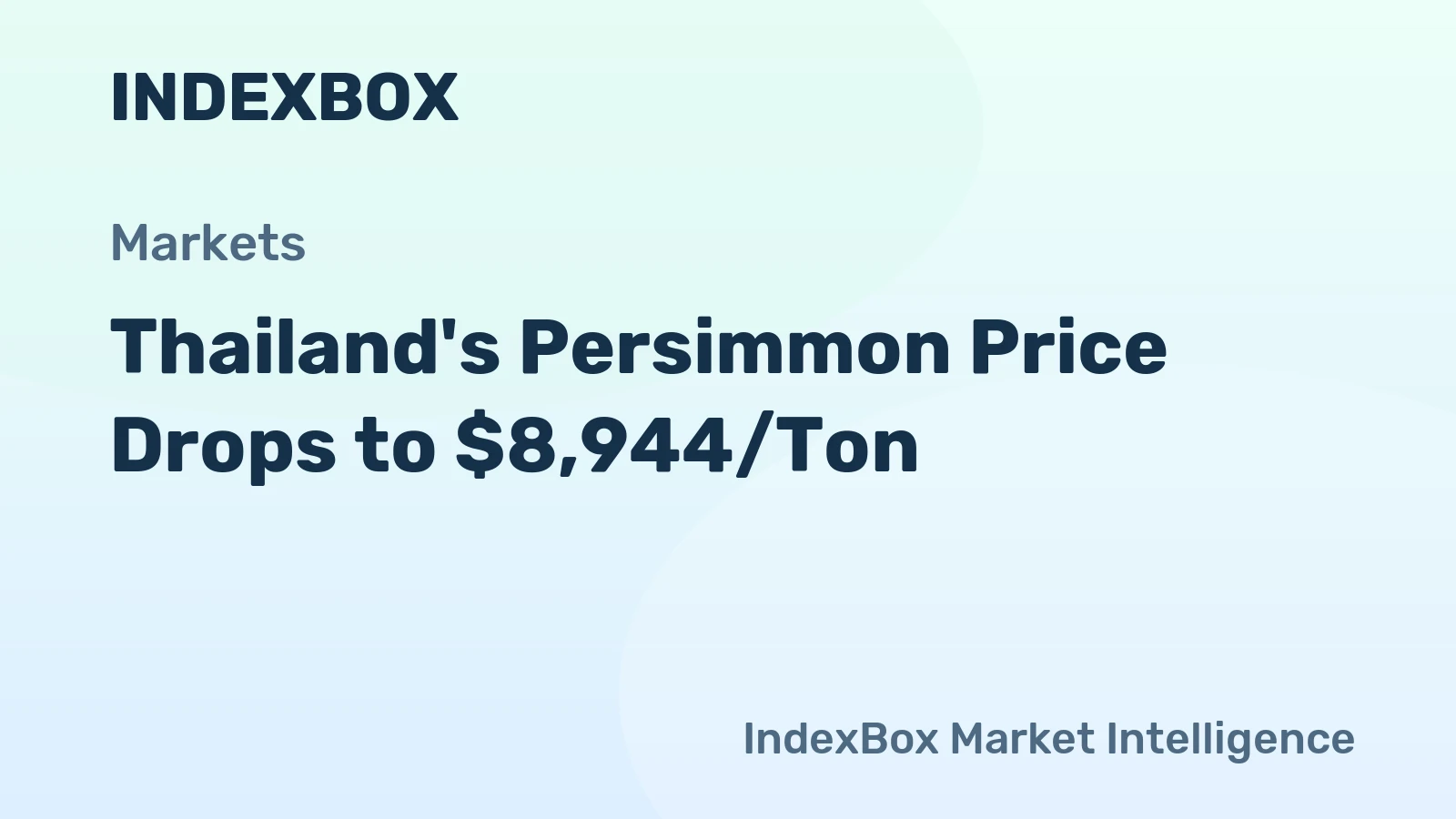 Thailand's Persimmon Price Drops to $8,944/Ton