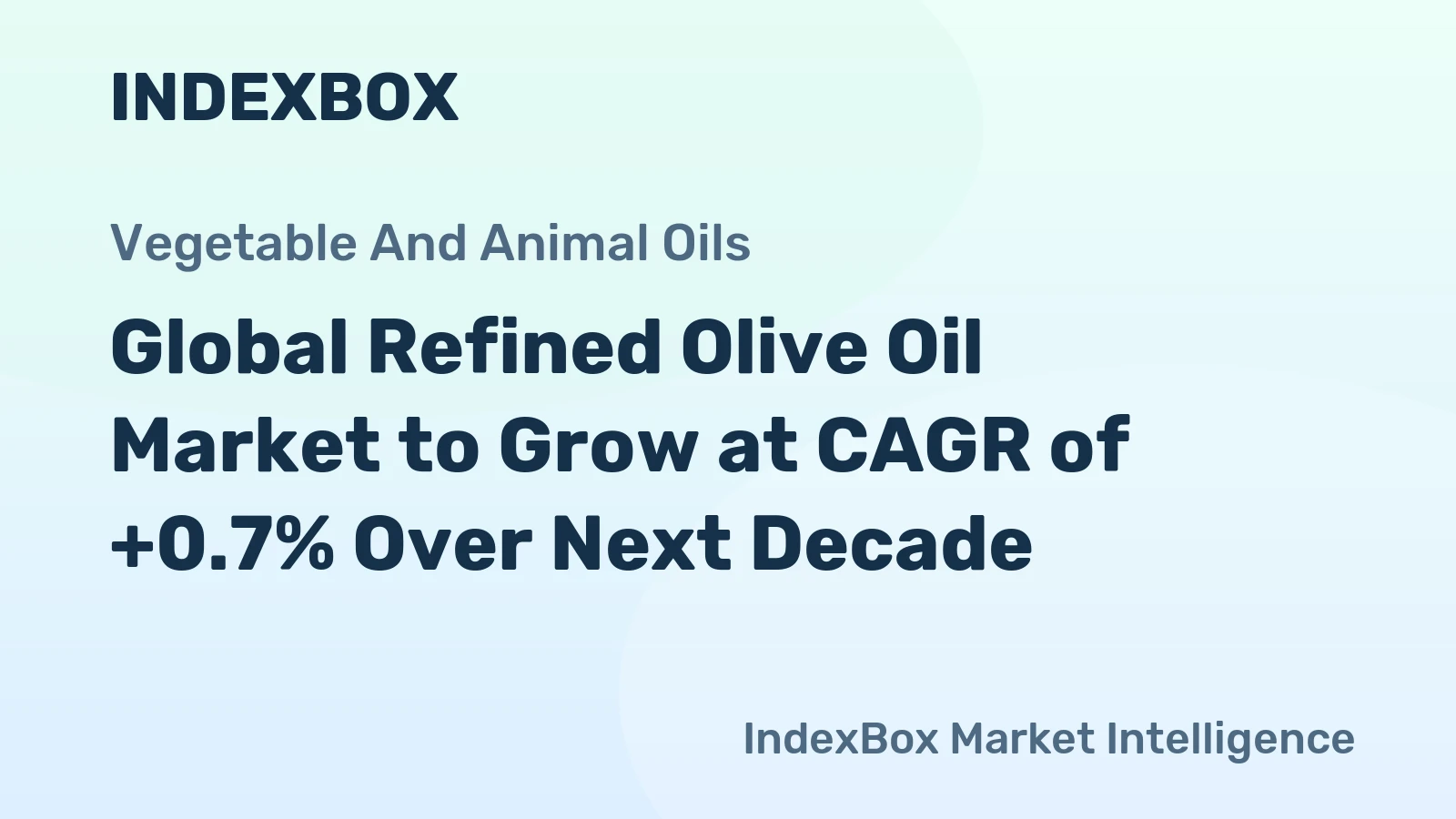 Global Refined Olive Oil Market to Grow at CAGR of +0.7% Over Next Decade