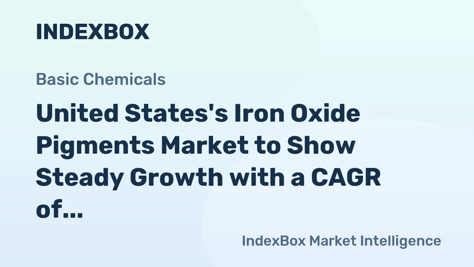 United States's Iron Oxide Pigments Market to Show Steady Growth with a CAGR of +1.8% from 2024 to 2035
