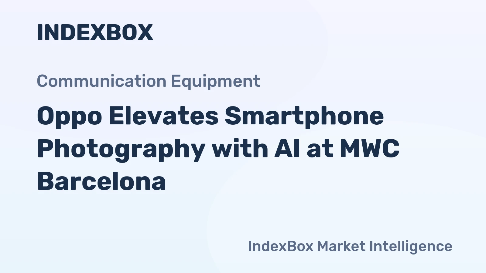 Oppo Elevates Smartphone Photography with AI at MWC Barcelona
