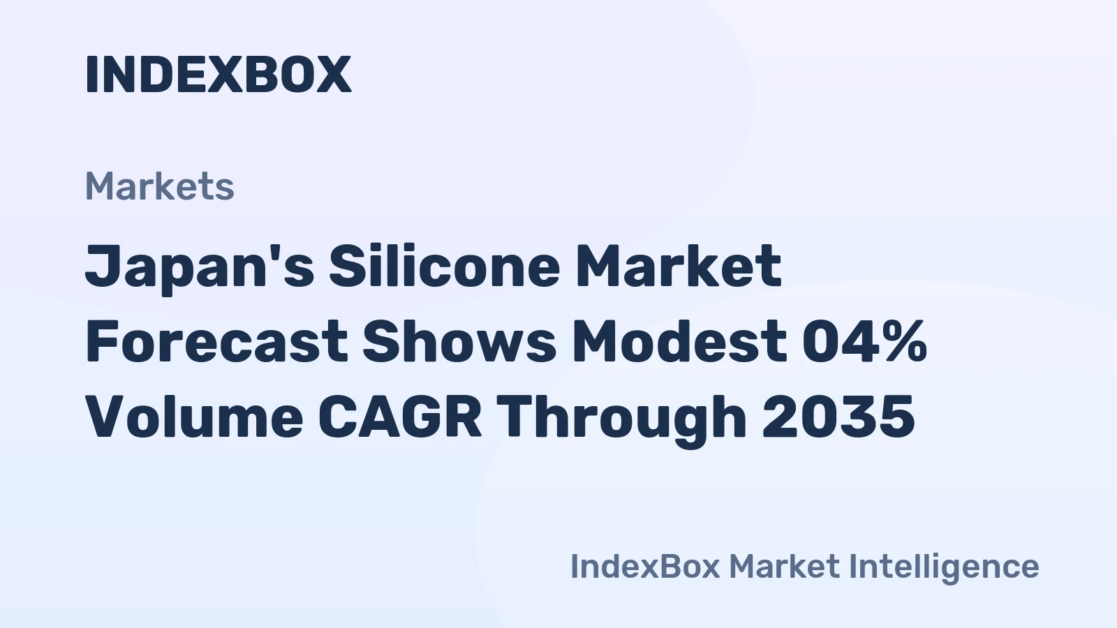 Japan's Silicone Market Forecast Shows Modest 04% Volume CAGR Through 2035