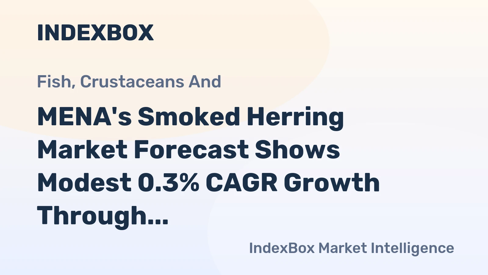 MENA's Smoked Herring Market Forecast Shows Modest 0.3% CAGR Growth Through 2035