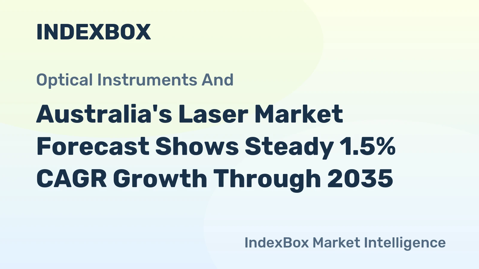 Australia's Laser Market Forecast Shows Steady 1.5% CAGR Growth Through 2035