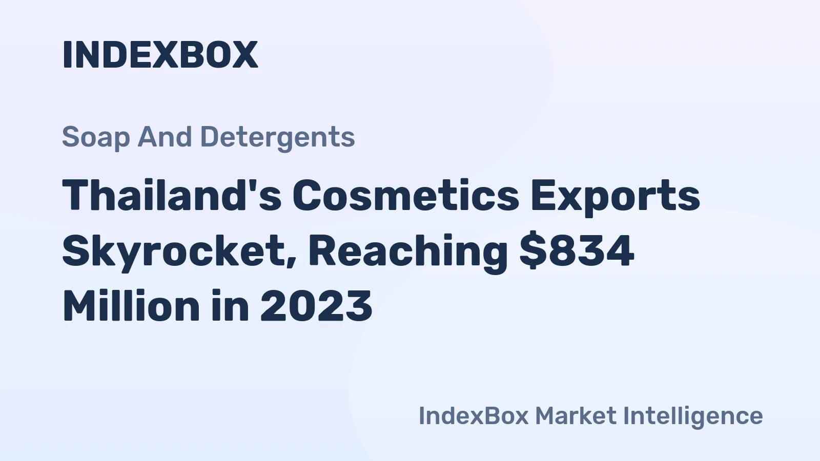 Thailand's Cosmetics Exports Skyrocket, Reaching $834 Million in 2023