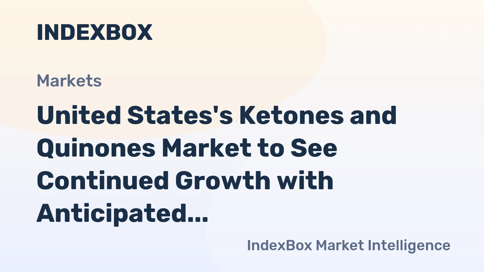 United States's Ketones and Quinones Market to See Continued Growth with Anticipated CAGR of +1.2% by 2035