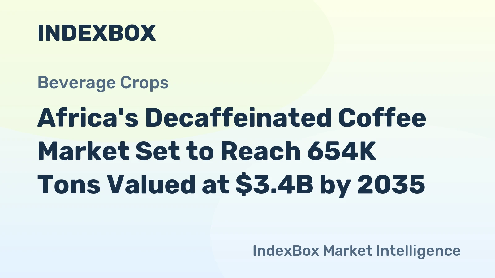 Africa's Decaffeinated Coffee Market Set to Reach 654K Tons Valued at $3.4B by 2035