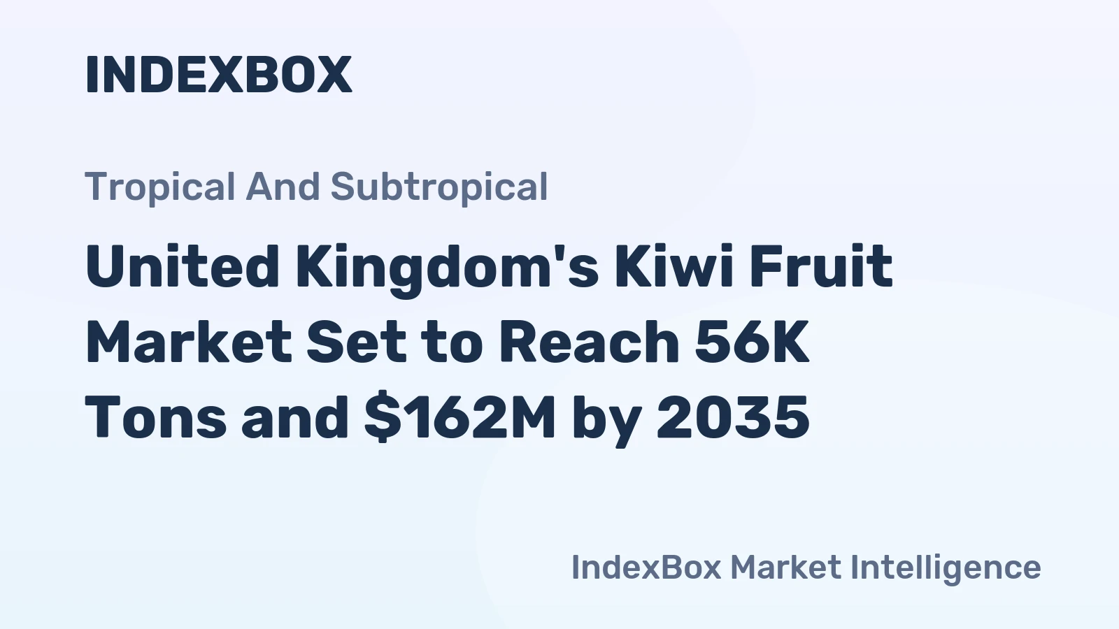United Kingdom's Kiwi Fruit Market Set to Reach 56K Tons and $162M by 2035