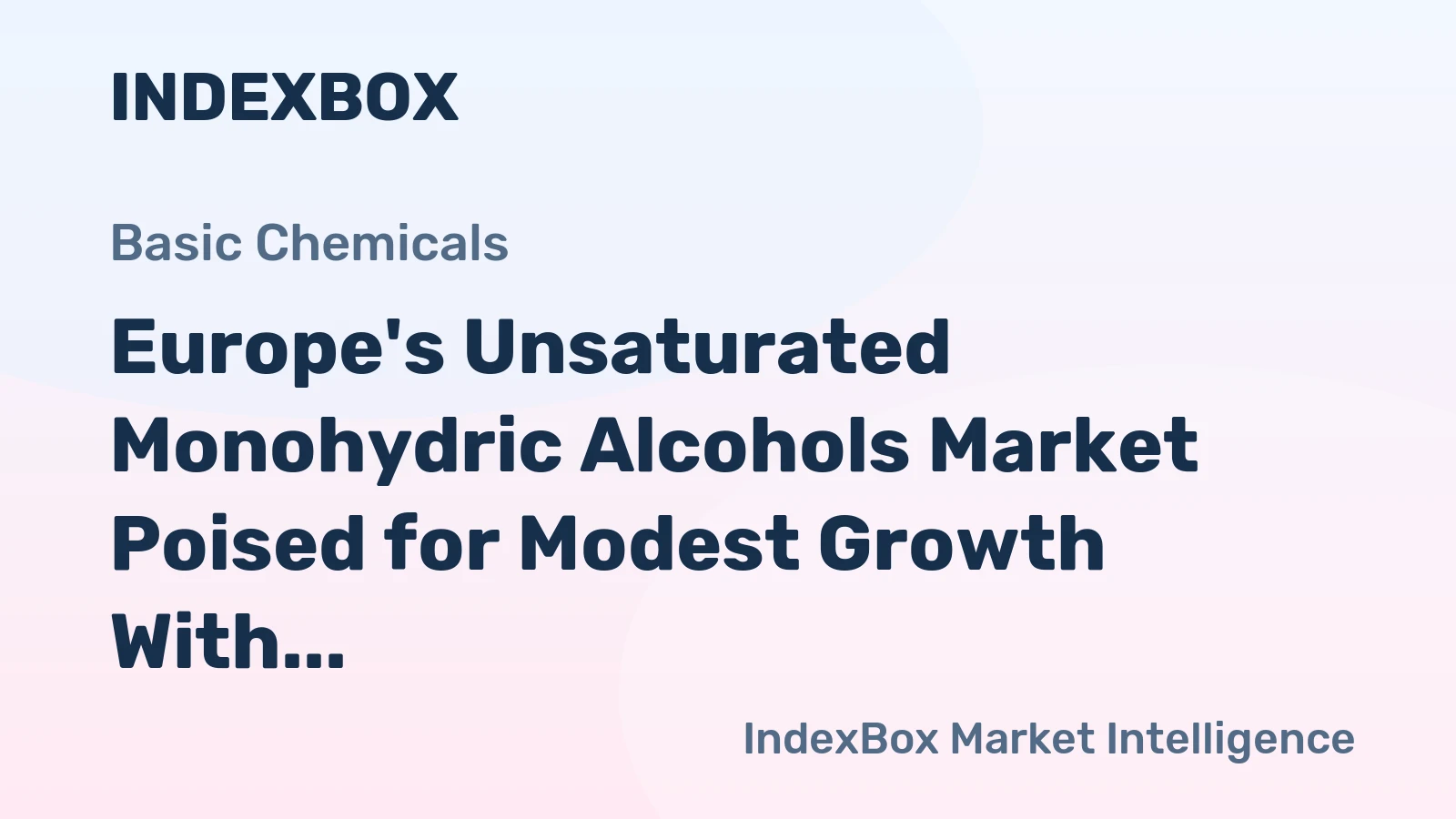 Europe's Unsaturated Monohydric Alcohols Market Poised for Modest Growth With a 1% Volume CAGR Through 2035