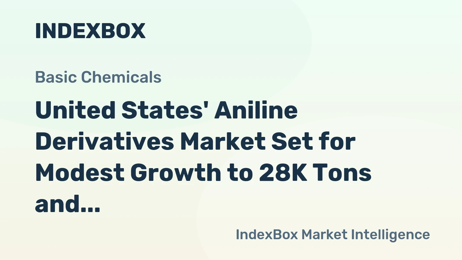 United States' Aniline Derivatives Market Set for Modest Growth to 28K Tons and $81M by 2035