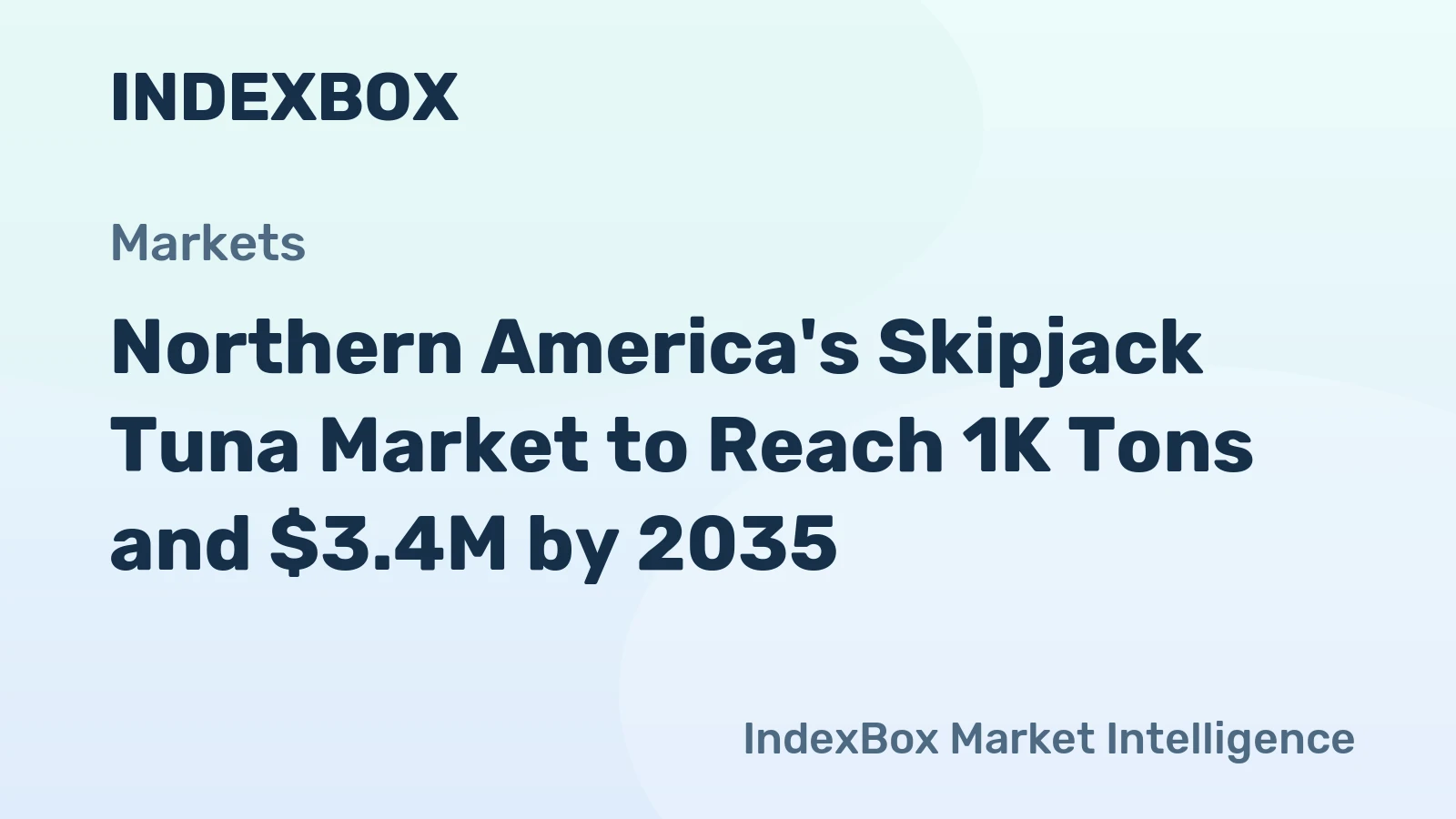 Northern America's Skipjack Tuna Market to Reach 1K Tons and $3.4M by 2035