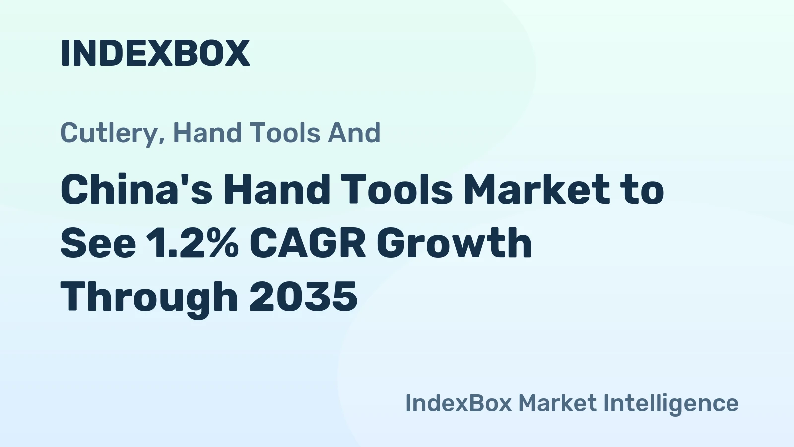 China's Hand Tools Market to See 1.2% CAGR Growth Through 2035