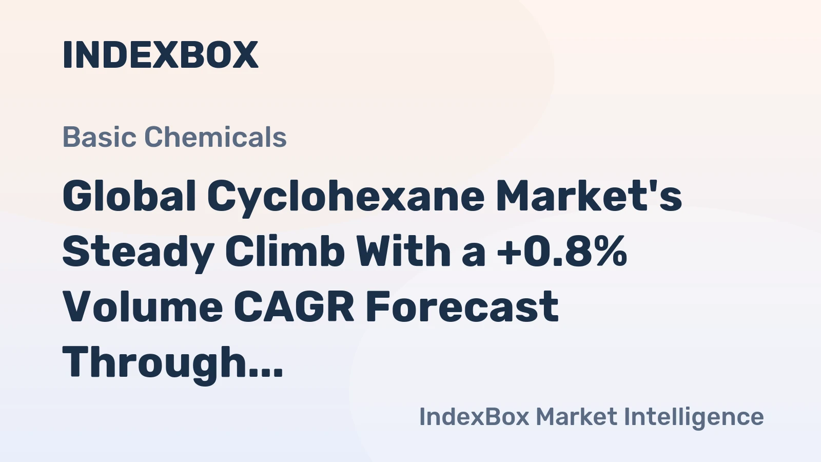 Global Cyclohexane Market's Steady Climb With a +0.8% Volume CAGR Forecast Through 2035