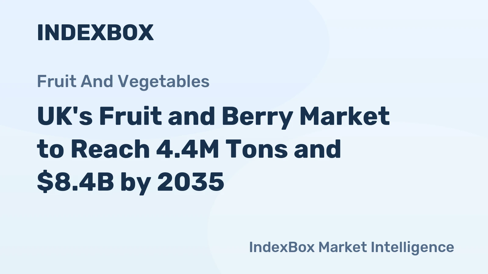 UK's Fruit and Berry Market to Reach 4.4M Tons and $8.4B by 2035