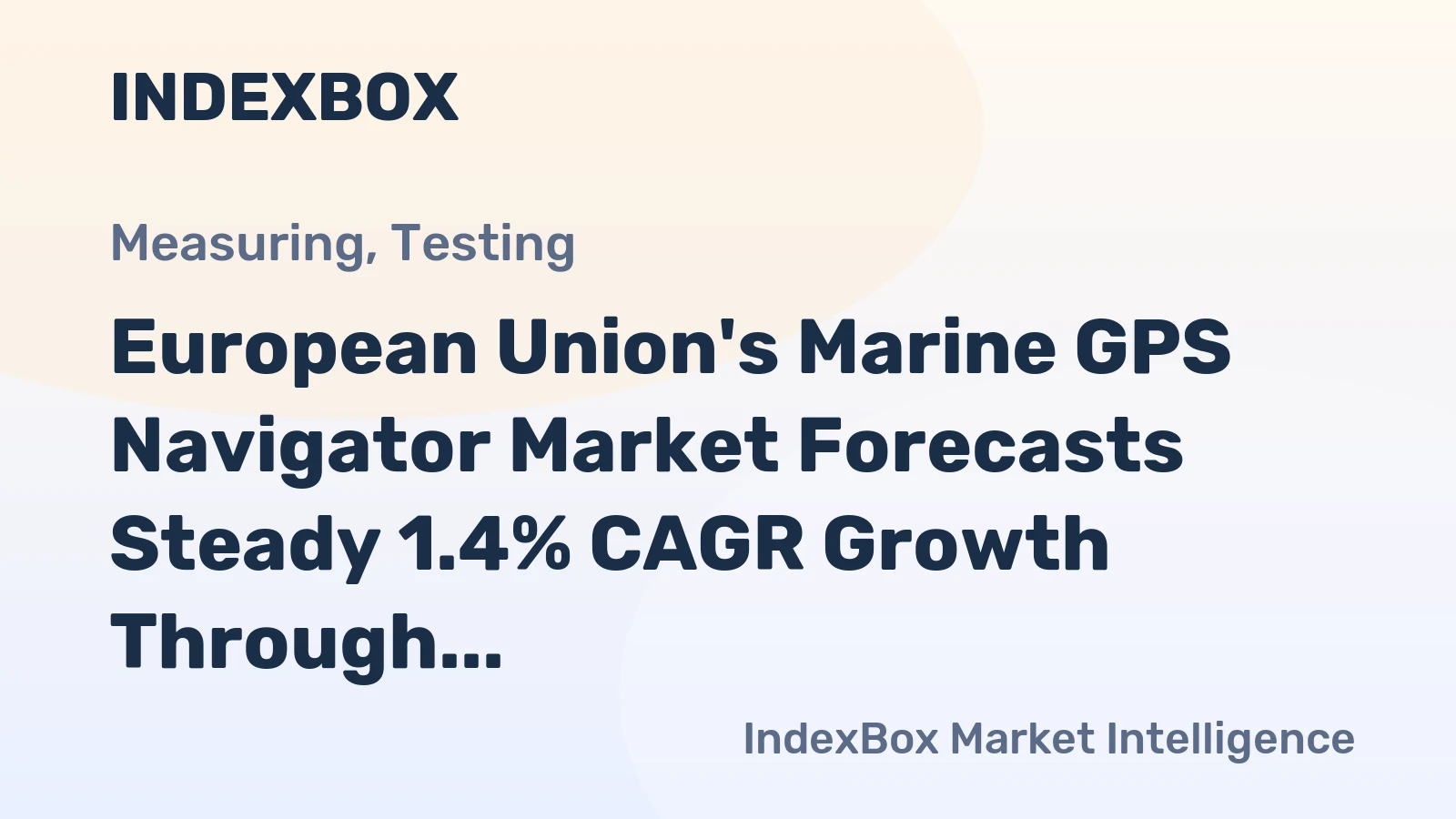 European Union's Marine GPS Navigator Market Forecasts Steady 1.4% CAGR Growth Through 2035