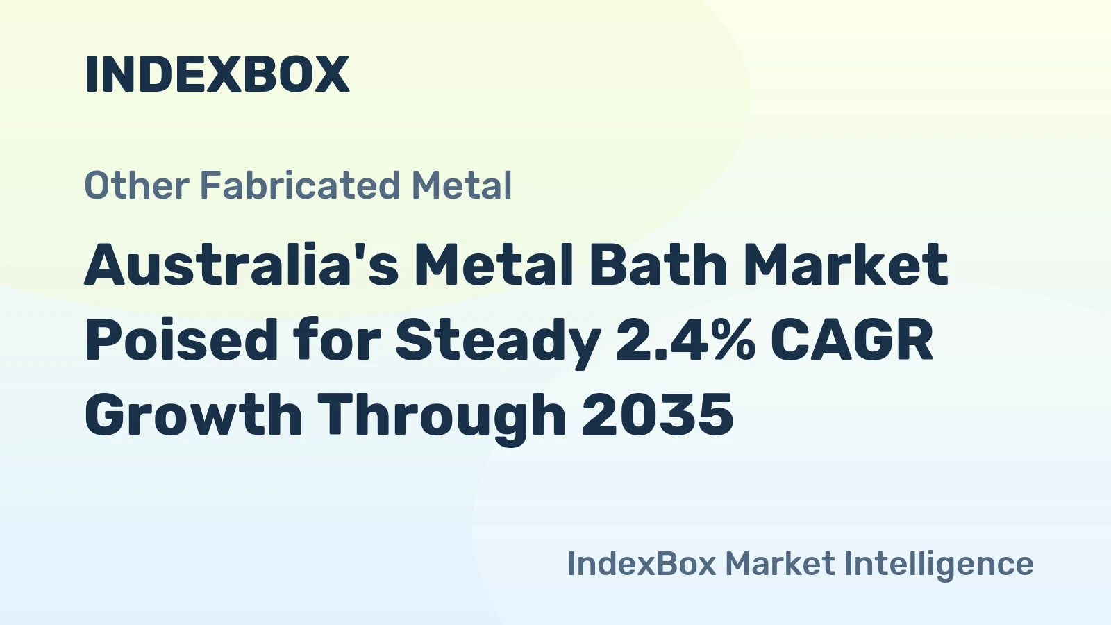 Australia's Metal Bath Market Poised for Steady 2.4% CAGR Growth Through 2035