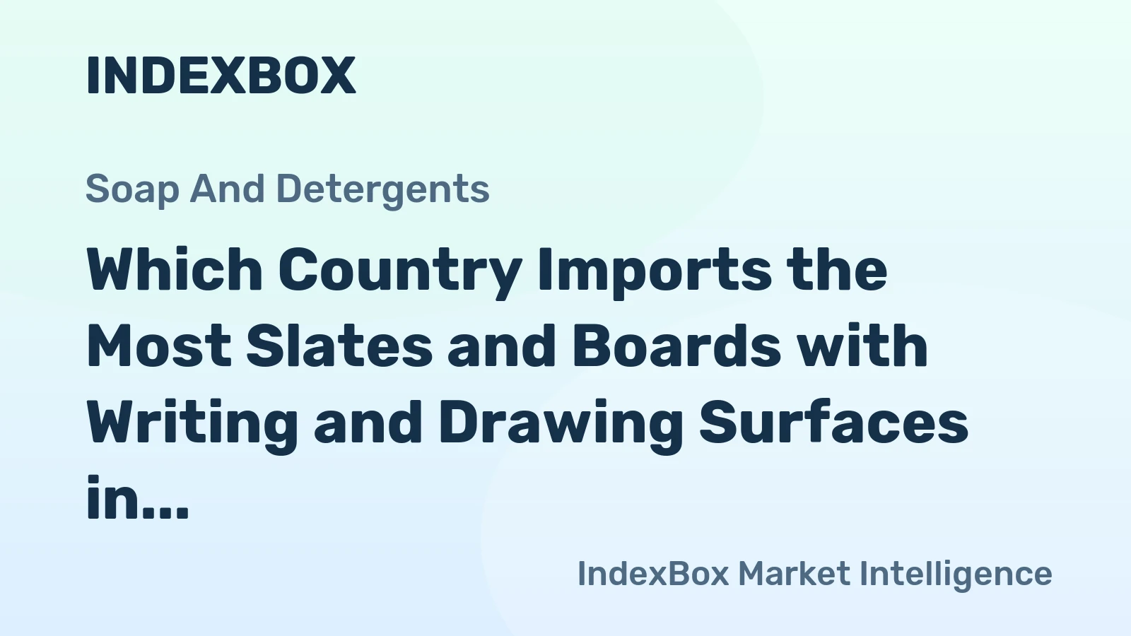 Which Country Imports the Most Slates and Boards with Writing and Drawing Surfaces in the World?