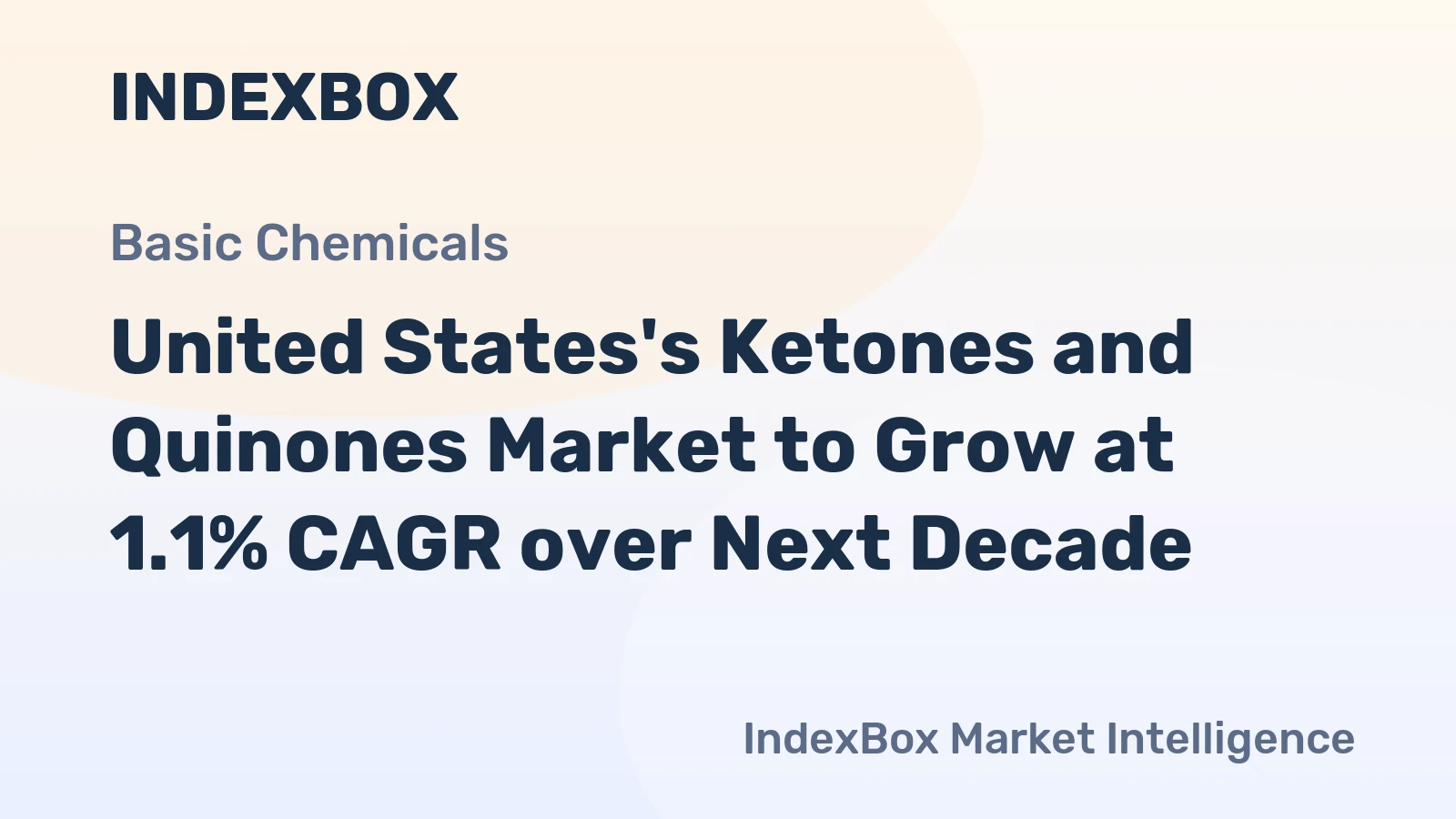 United States's Ketones and Quinones Market to Grow at 1.1% CAGR over Next Decade