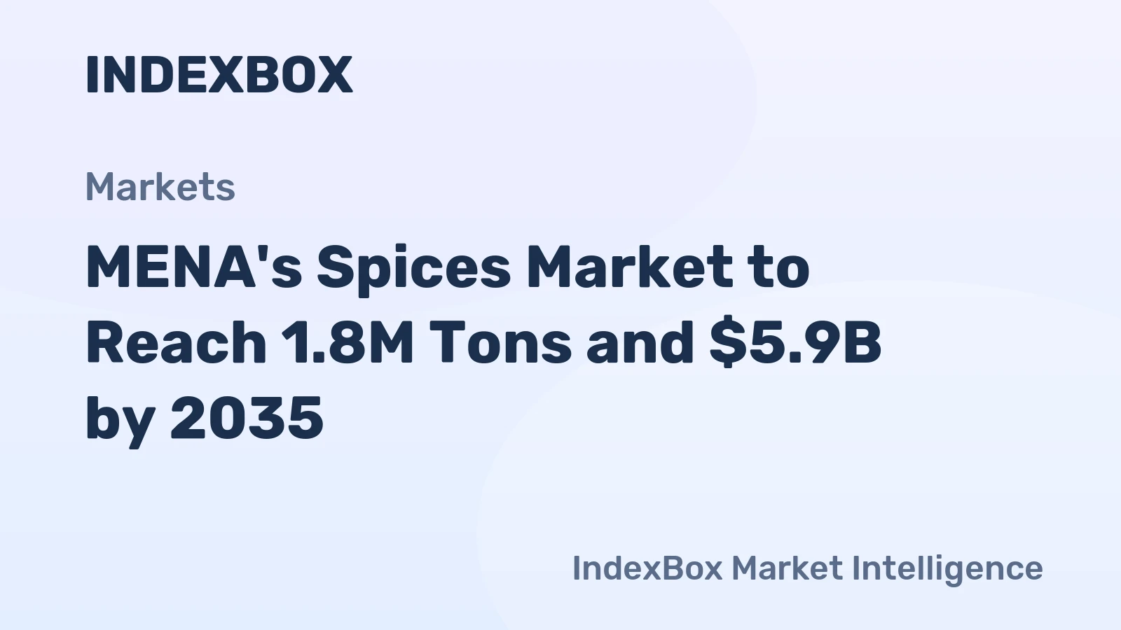 MENA's Spices Market to Reach 1.8M Tons and $5.9B by 2035