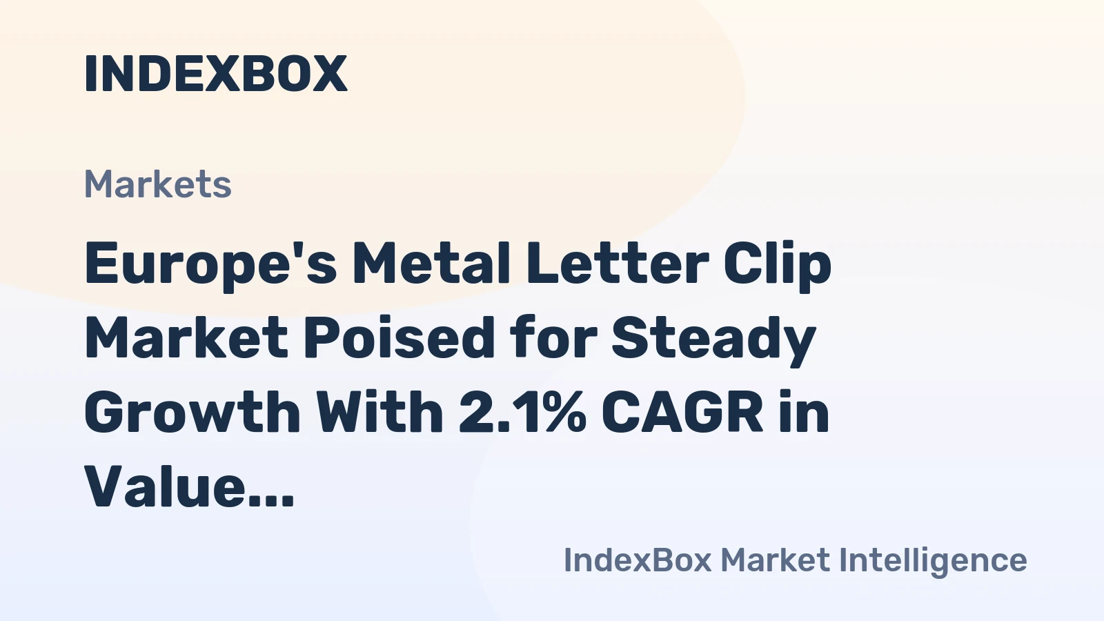 Europe's Metal Letter Clip Market Poised for Steady Growth With 2.1% CAGR in Value Through 2035