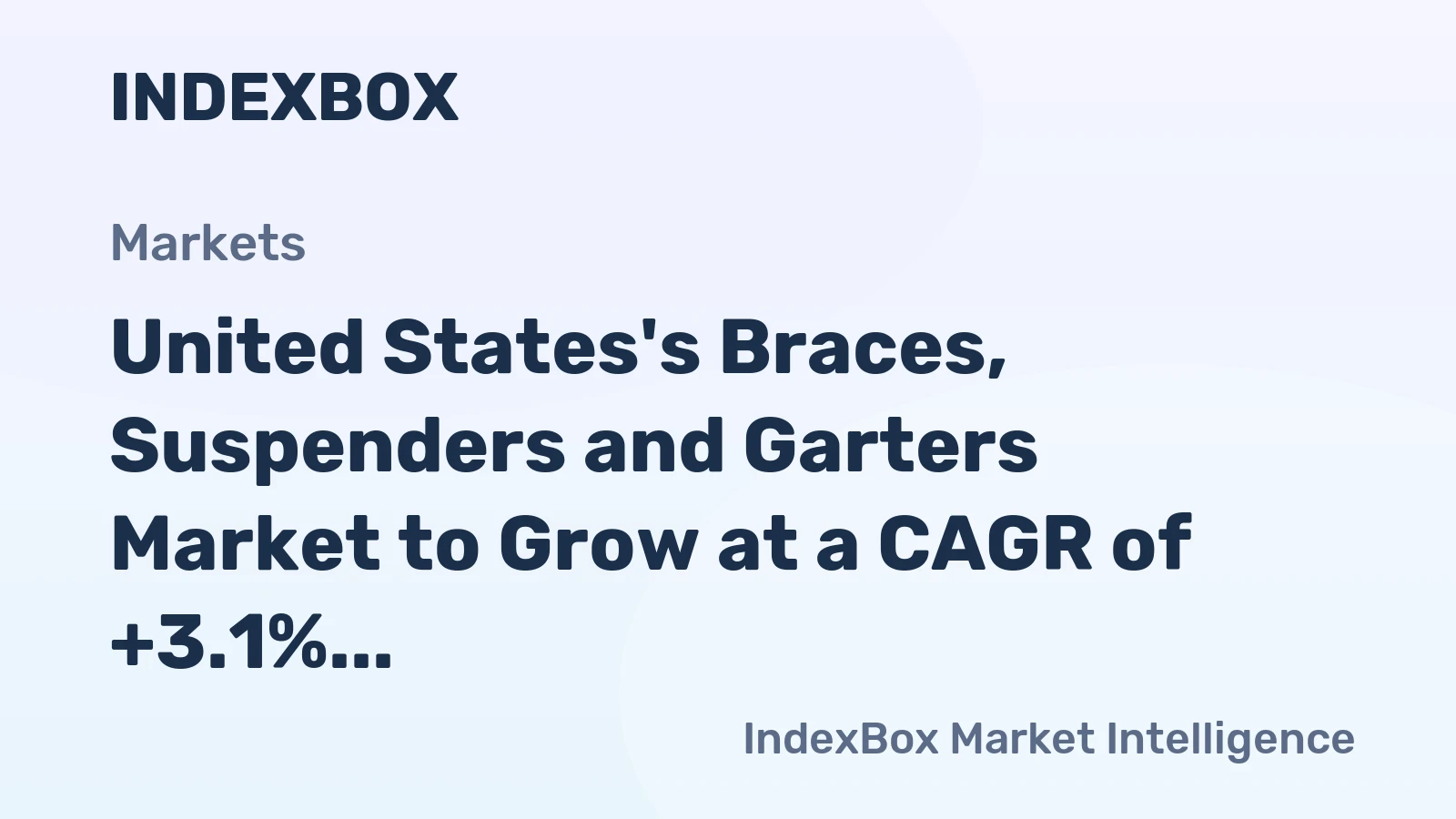United States's Braces, Suspenders and Garters Market to Grow at a CAGR of +3.1% until 2035