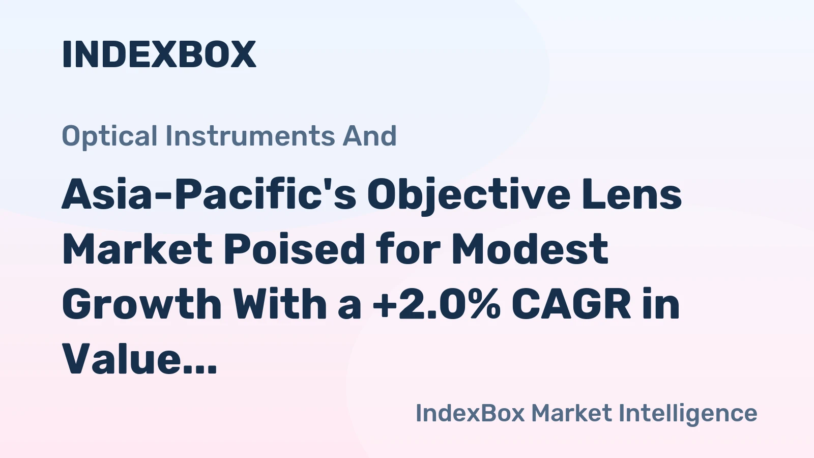 Asia-Pacific's Objective Lens Market Poised for Modest Growth With a +2.0% CAGR in Value Through 2035