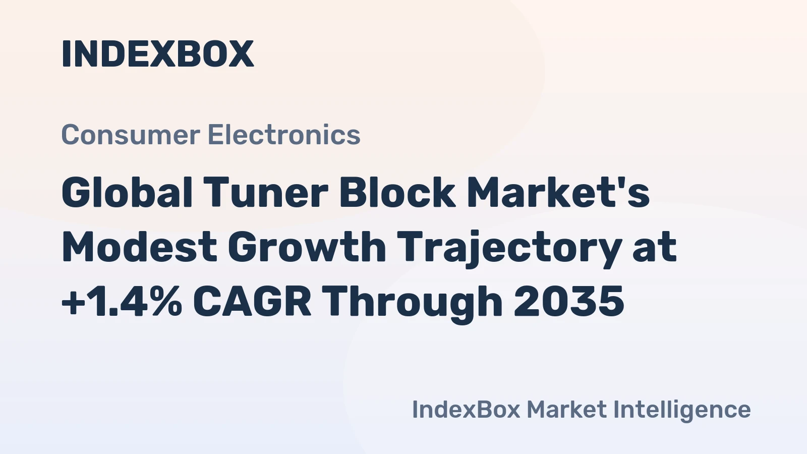 Global Tuner Block Market's Modest Growth Trajectory at +1.4% CAGR Through 2035