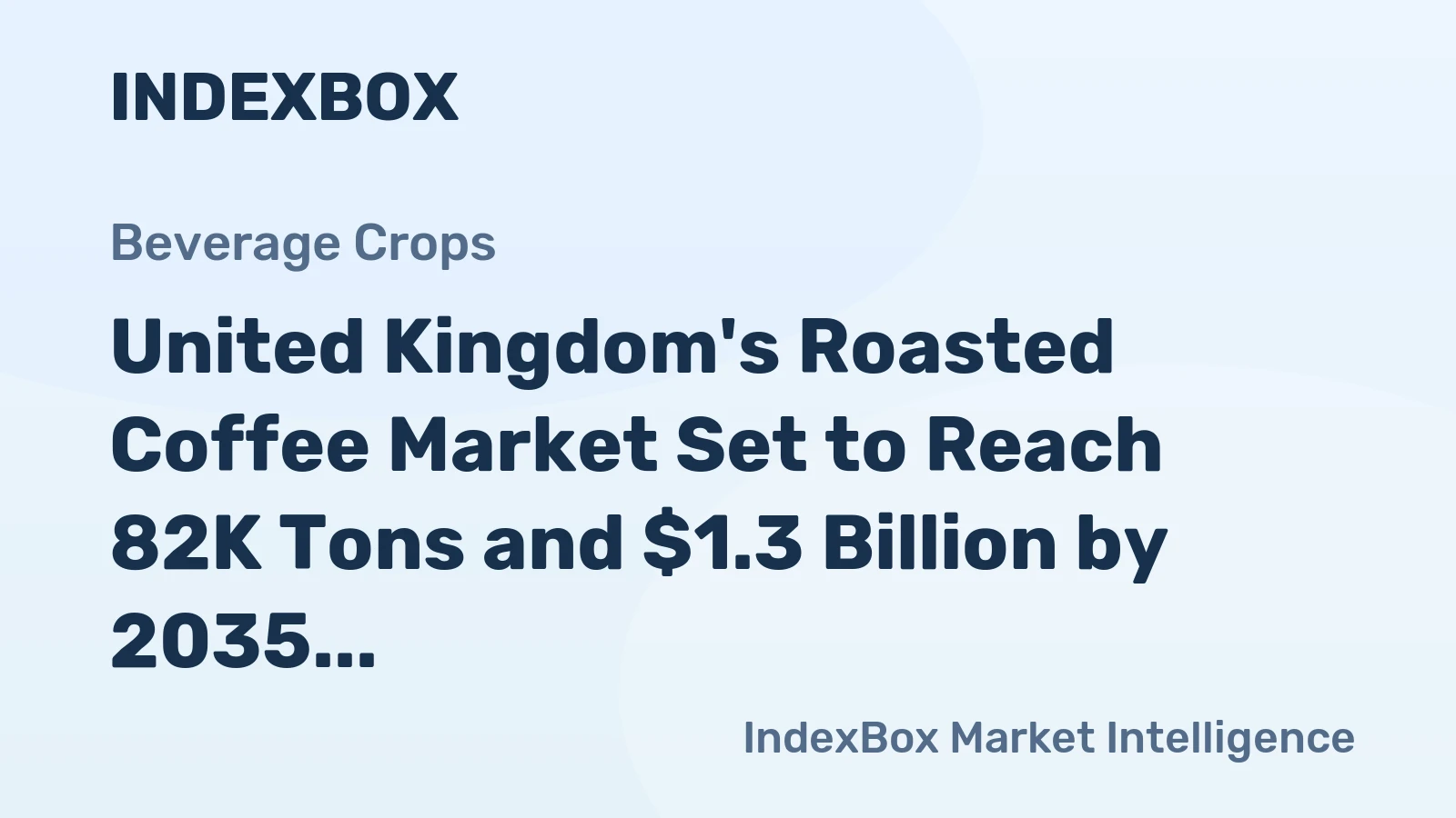 United Kingdom's Roasted Coffee Market Set to Reach 82K Tons and $1.3 Billion by 2035