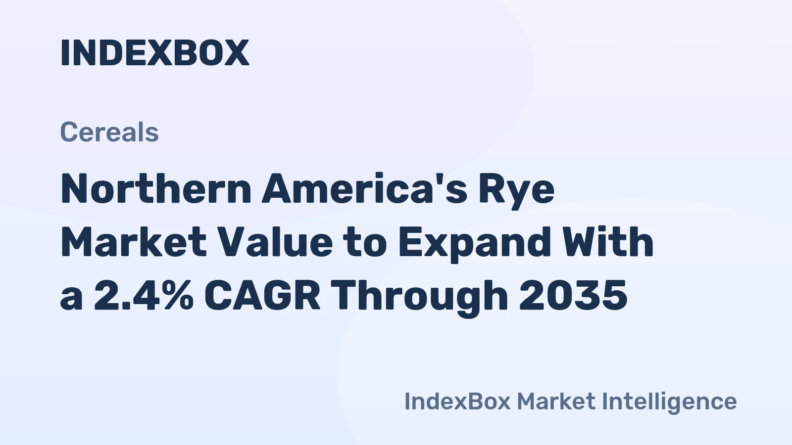 Northern America's Rye Market Value to Expand With a 2.4% CAGR Through 2035