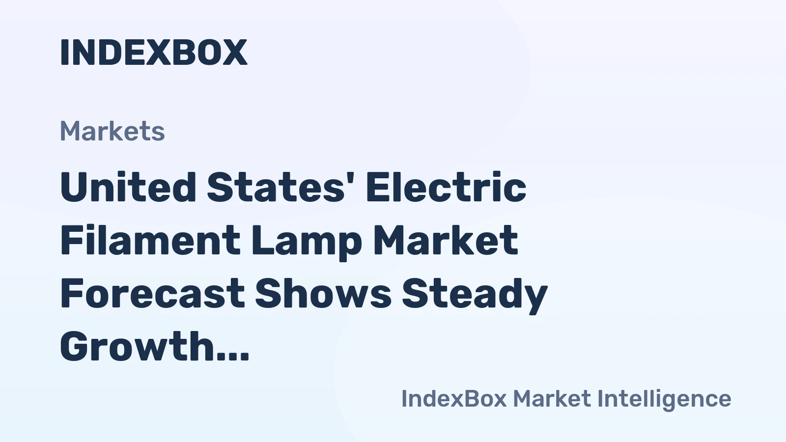 United States' Electric Filament Lamp Market Forecast Shows Steady Growth with 3.1% CAGR in Value