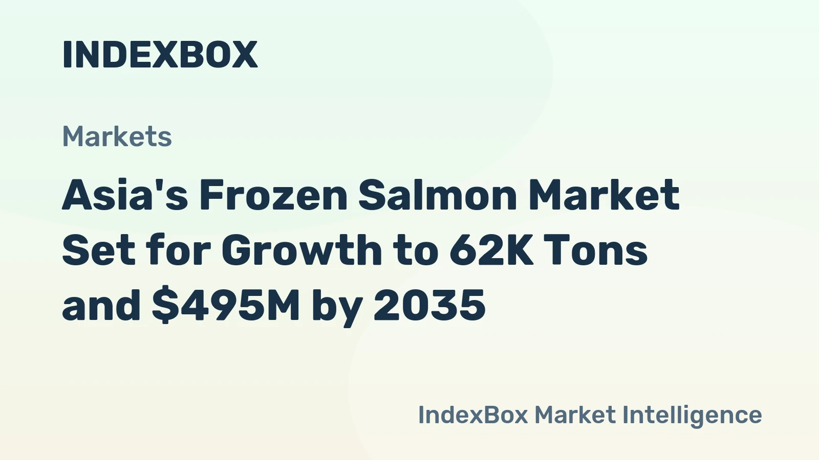 Asia's Frozen Salmon Market Set for Growth to 62K Tons and $495M by 2035