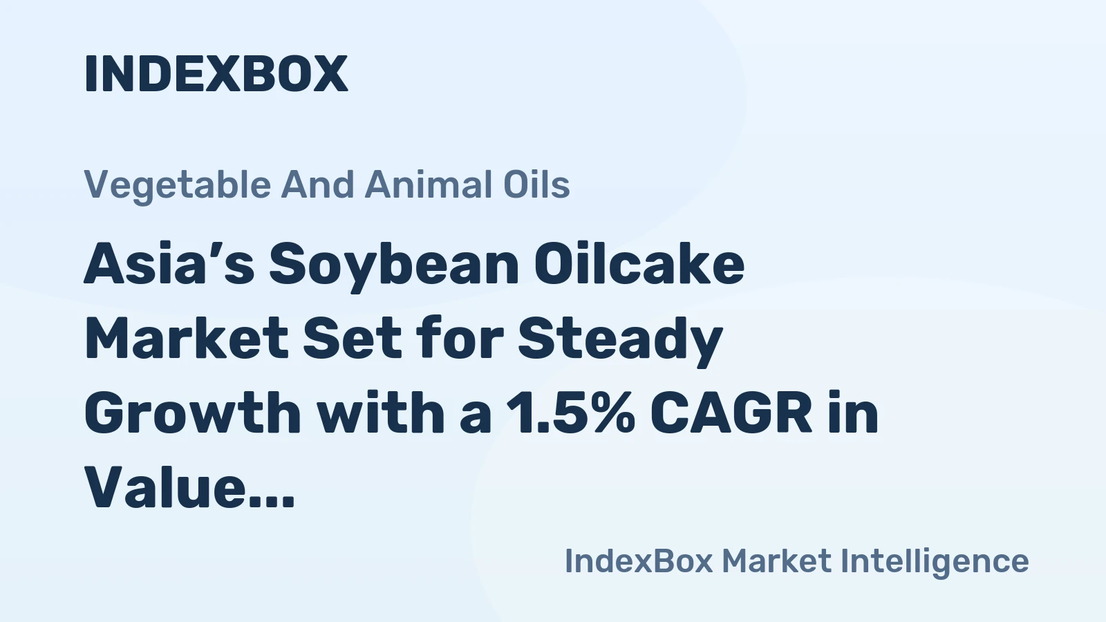 Asia’s Soybean Oilcake Market Set for Steady Growth with a 1.5% CAGR in Value Through 2035