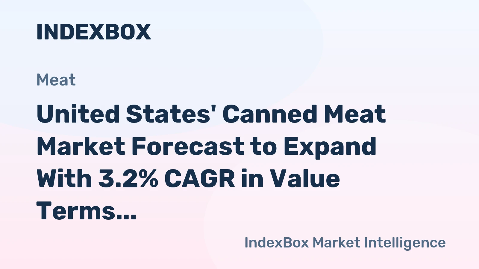 United States' Canned Meat Market Forecast to Expand With 3.2% CAGR in Value Terms