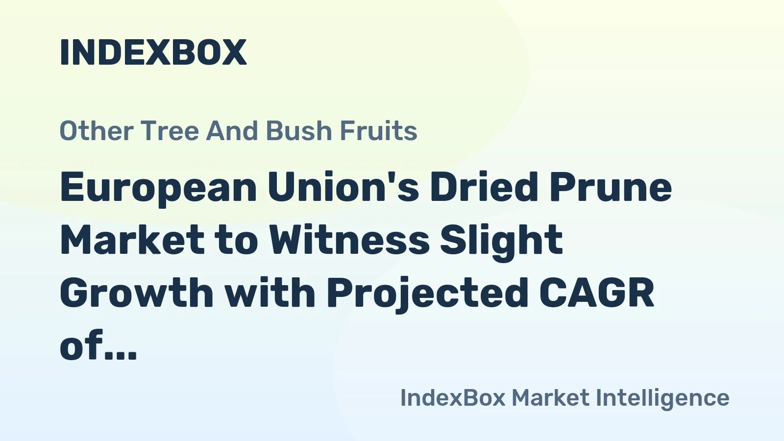 European Union's Dried Prune Market to Witness Slight Growth with Projected CAGR of +0.2%