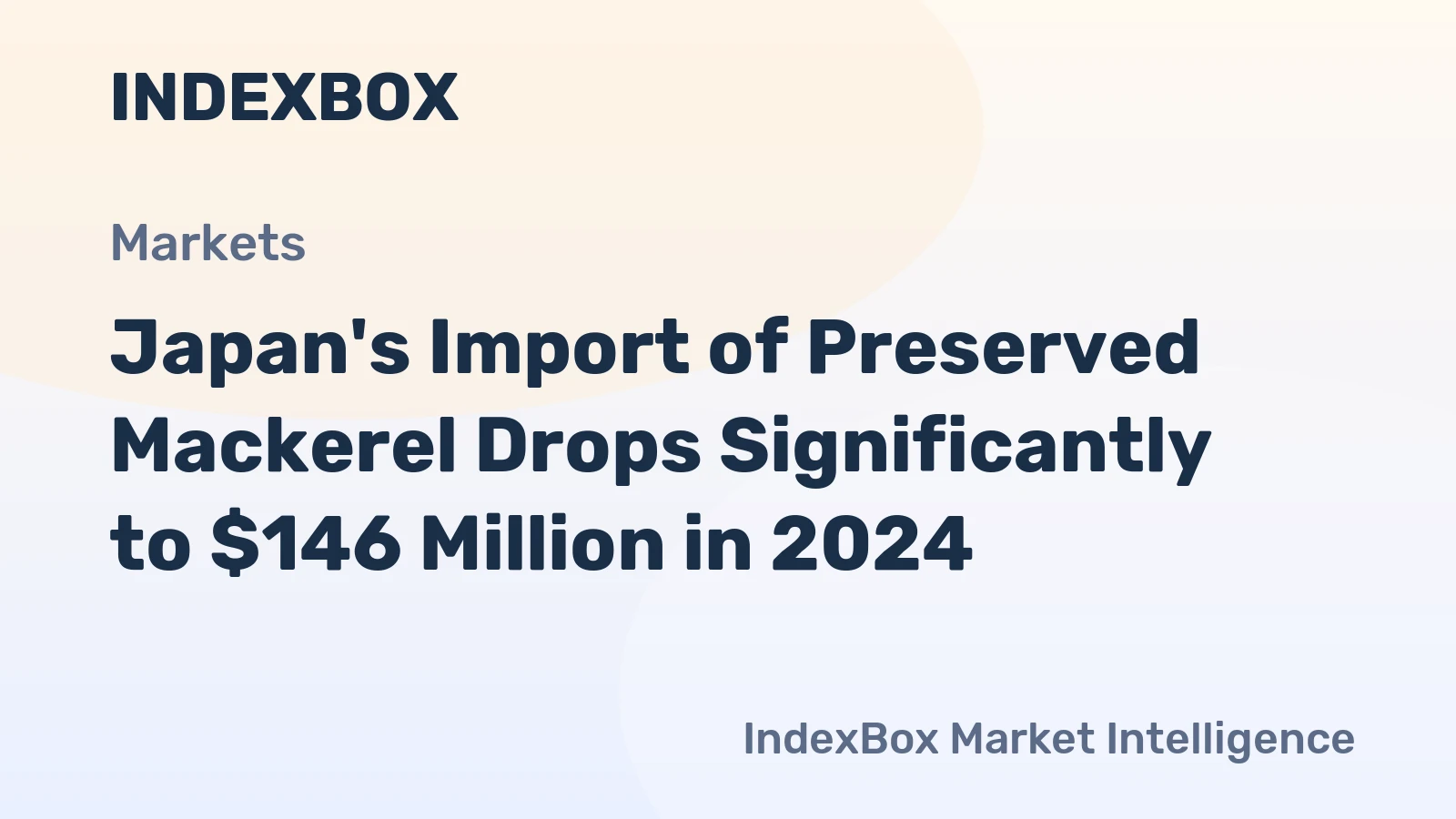 Japan's Import of Preserved Mackerel Drops Significantly to $146 Million in 2024