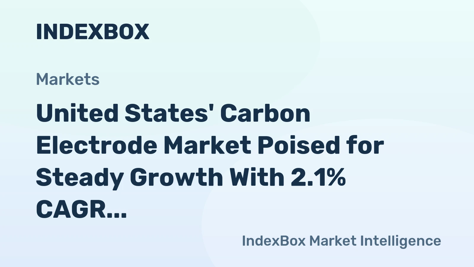 United States' Carbon Electrode Market Poised for Steady Growth With 2.1% CAGR in Value Through 2035