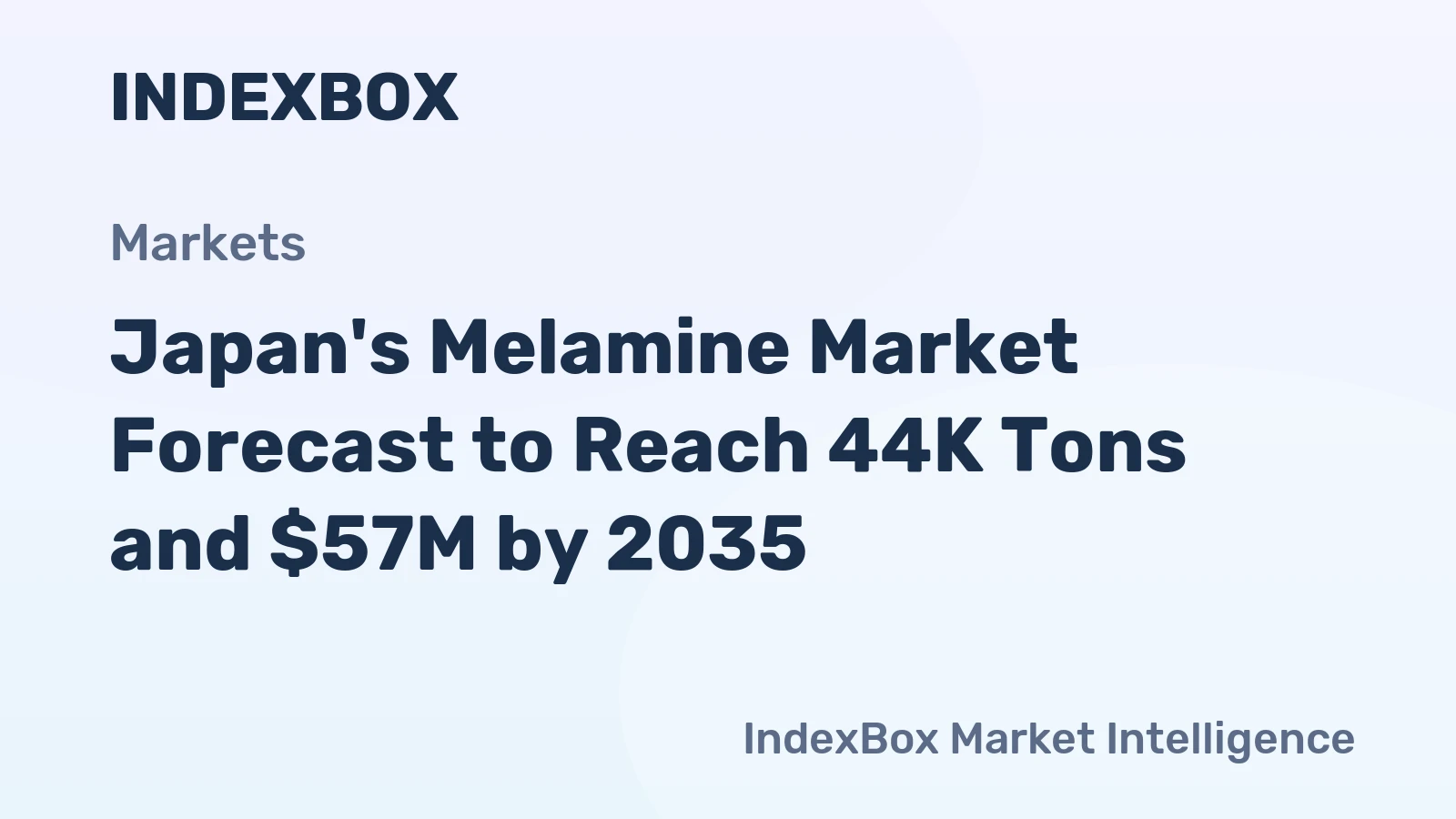 Japan's Melamine Market Forecast to Reach 44K Tons and $57M by 2035