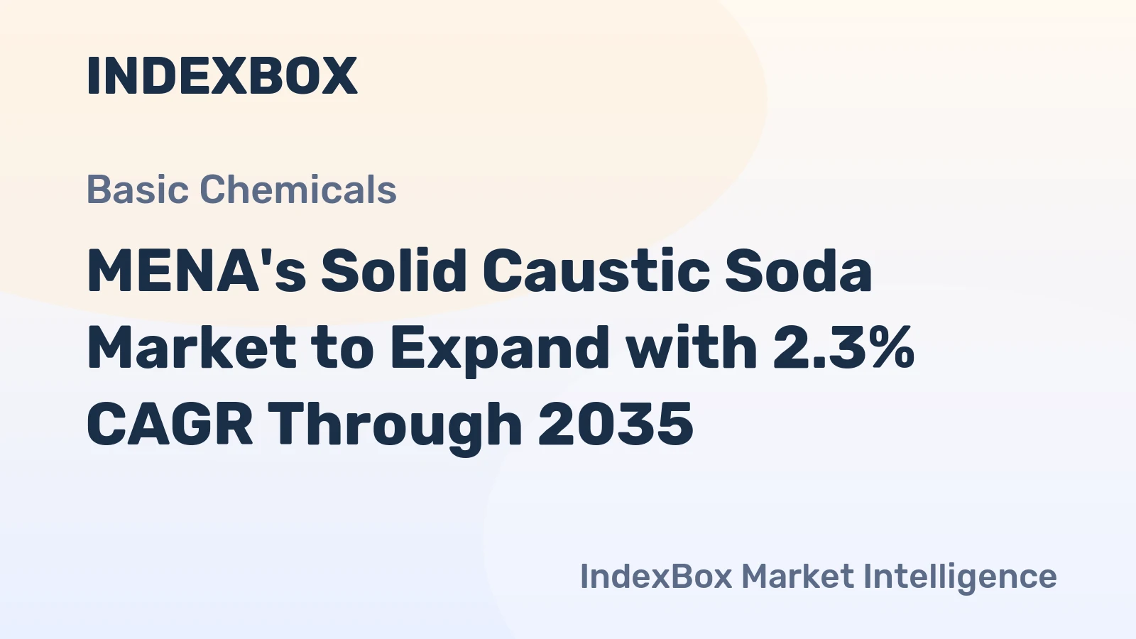 MENA's Solid Caustic Soda Market to Expand with 2.3% CAGR Through 2035