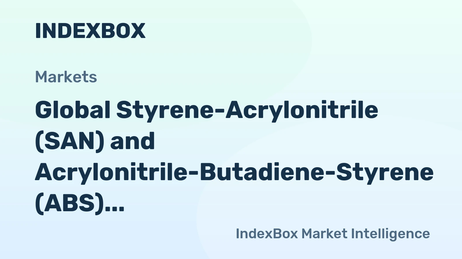 Global Styrene-Acrylonitrile (SAN) and Acrylonitrile-Butadiene-Styrene (ABS) Copolymers Market to Reach 8M Tons and $15.5B by 2035