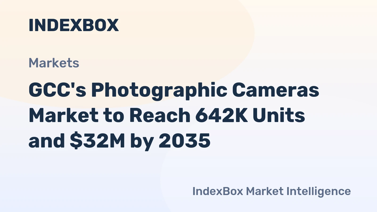 GCC's Photographic Cameras Market to Reach 642K Units and $32M by 2035