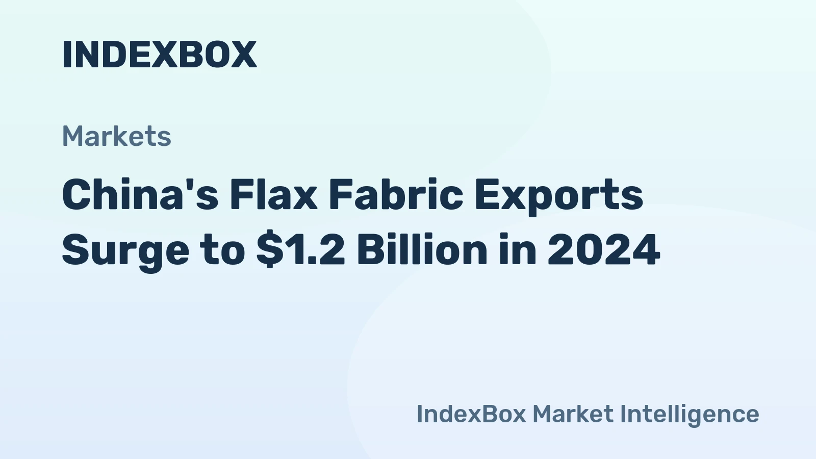 China's Flax Fabric Exports Surge to $1.2 Billion in 2024