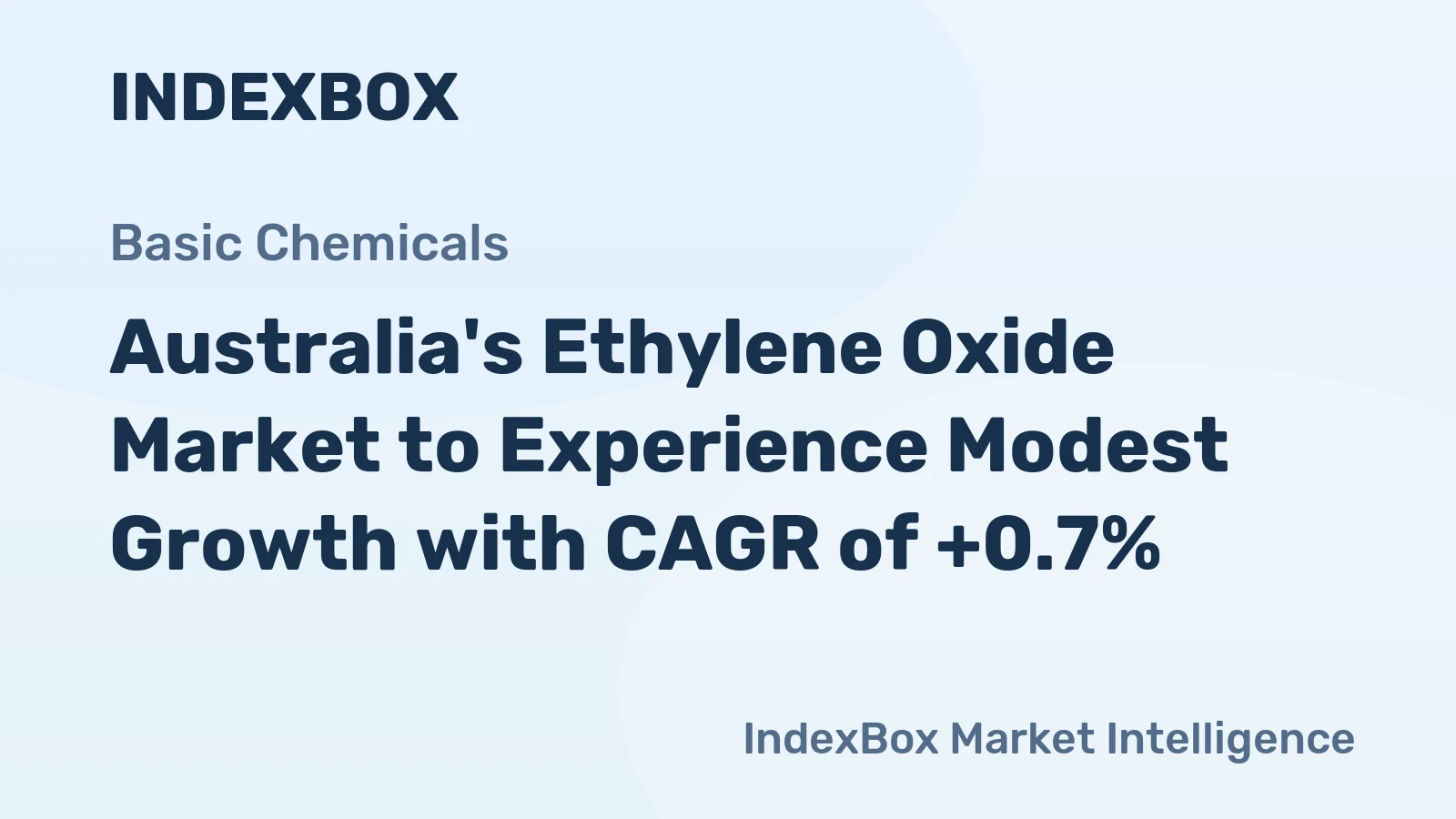 Australia's Ethylene Oxide Market to Experience Modest Growth with CAGR of +0.7%