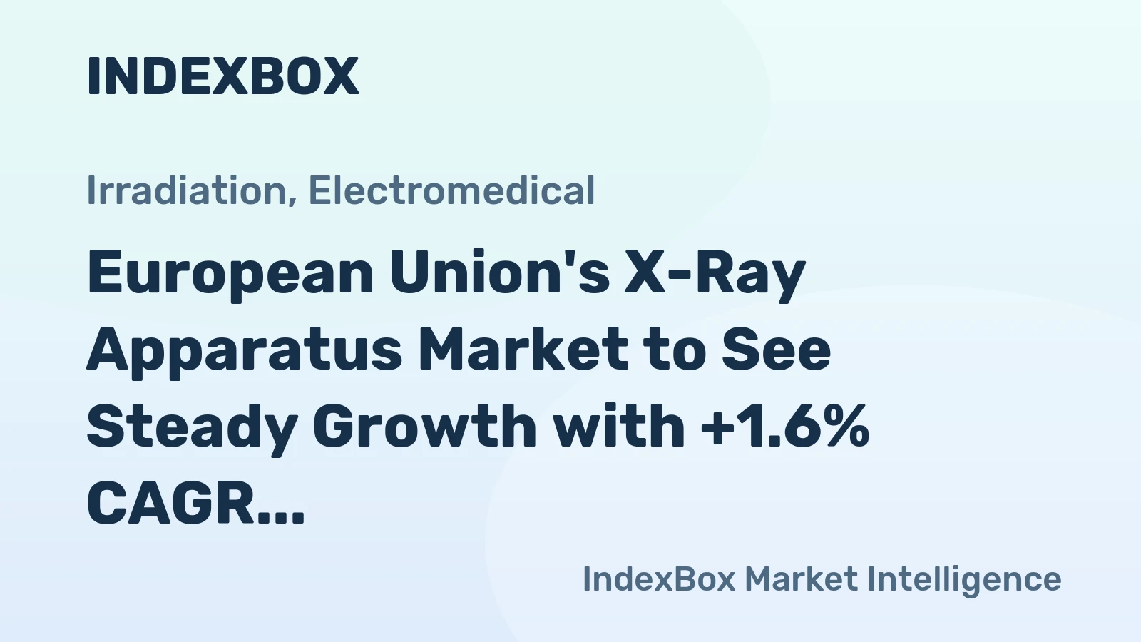 European Union's X-Ray Apparatus Market to See Steady Growth with +1.6% CAGR Until 2035