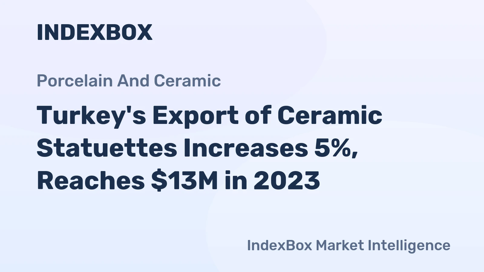 Turkey's Export of Ceramic Statuettes Increases 5%, Reaches $13M in 2023