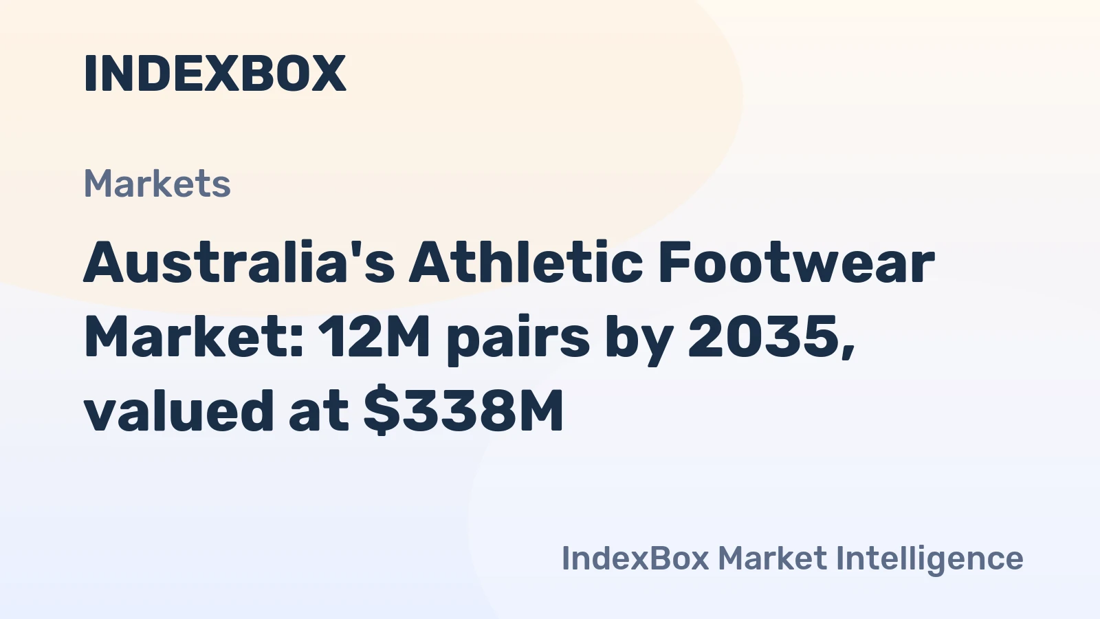 Australia's Athletic Footwear Market: 12M pairs by 2035, valued at $338M
